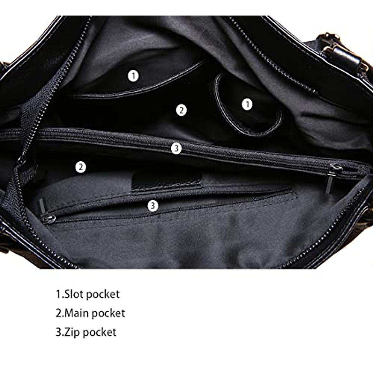 HESHE Genuine Leather Purses for Women’s Shoulder Handbags Cross Body Bags Hobo Tote Bag Satchel and Purse for Ladies (Coffee)