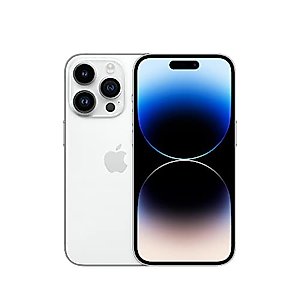 Apple iPhone 14 Pro, 256GB, Silver for GSM (Renewed)