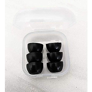 3Pairs EPYSN Memory Foam Ear Tips Compatible with Samsung Galaxy Buds Pro Earbuds,Eartip L/M/S with Portable Storage Box Case (Black)