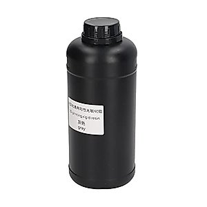 3D Printer Resin, Good Fluidity Fast Speed Curing Rigid Resin 1000ml Stretch Resistant with Less Odor for Industrial Parts(Grey)