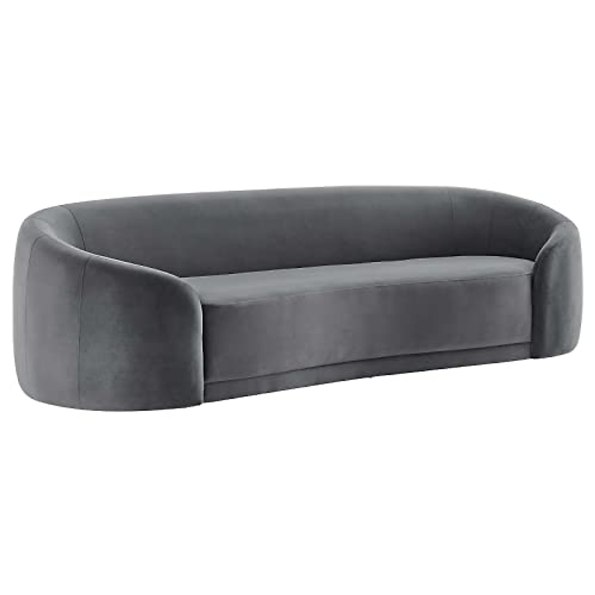 Modway Contessa Performance Velvet Sofa, Grey