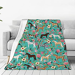 Horse Blanket Gifts for Girls Women Super Soft Luxury Flannel Throw Blankets Christmas Birthday Gift for Bedroom Sofa Couch