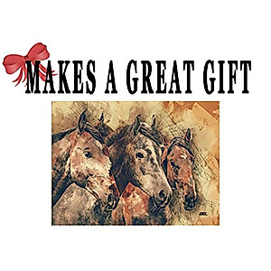 Horse Horse Art Glass Cutting Board Decorative Gift For Mom Design