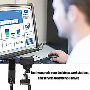 SF-8639 Connecting SSD Adapter Cable, U.2 to M.2 Cable for Intel/Intel P4510 P3500 P3600 750 Series P3700 Series 900 P3520 U.2 nvme SSD