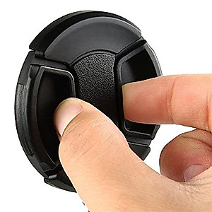 (5 Pcs) 52MM Front Lens Filter Snap On Pinch Cap, 52mm Lens Cap, 52 mm Protector Cover for DSLR SLR Camera Lense