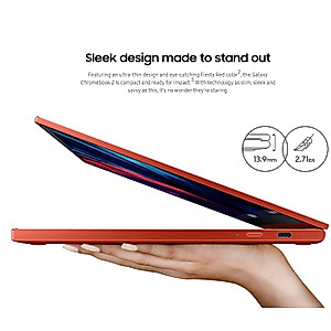 Samsung Galaxy Chromebook Google Laptop Touchscreen Stylus Pen - 13.3 FHD QLED Display - i3-10110U - Backlit Keyboard - Wi-Fi 6 - USB C - Fingerprint (8GB RAM| 128GB Storage)