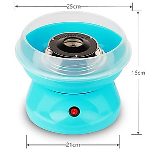 Hovico Cotton Candy Maker Homemade Cotton Candy Maker for Home Birthday Family Party Christmas Gift,Mini Cotton Candy Maker Floss Sugar Includes 10 Cones And Sugar Scoop