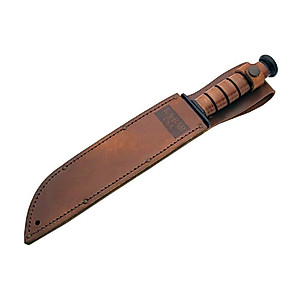 Ka-Bar Leather Handled Big Brother Knife