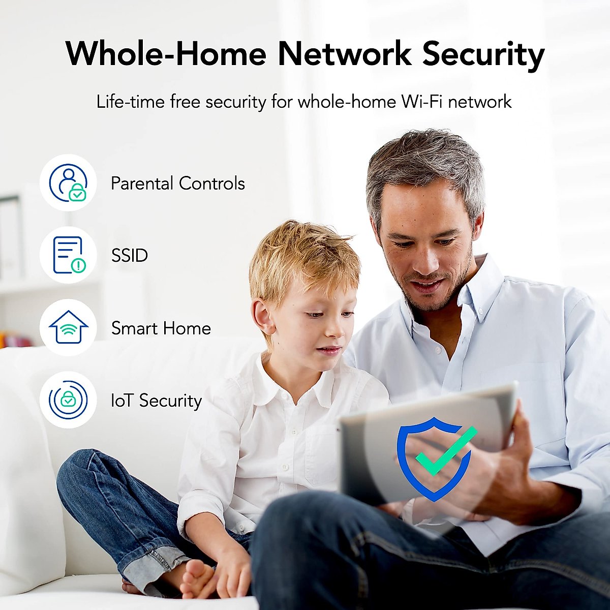 Reyee Mesh WiFi System, AX1800 Smart WiFi 6 Router R4 (1-Pack), Cover 1600 Sq. Ft, Connect up to 64 Devices, Replaces Wireless WiFi Routers and Extenders