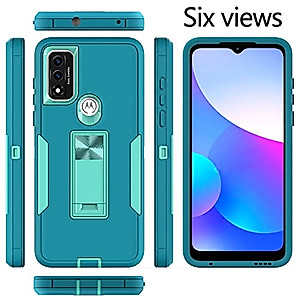 MDCN for Moto G Pure case,Motorola G Pure case, Military Grade Heavy Duty with HD Screen Protector Magnetic Ring Kickstand Car Mount Protection Armor Phone Case Cover for Motorola Moto G Pure, Mint