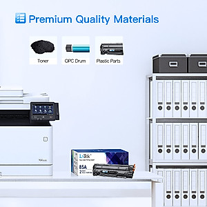 LxTek Compatible Toner Cartridge Replacement for HP 85A CE285A to Compatible with Laserjet Pro P1102W Pro P1109W M1212NF M1217NFW Printer (Black, 2-Pack)