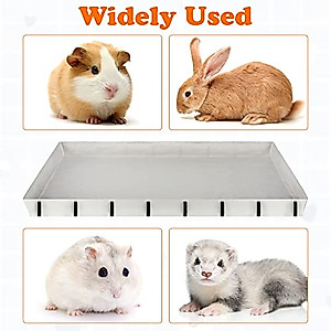 Lonepetu Waterproof Guinea Pig Cage Tarp Bottom for C & C Grids Habitat, 56“*27” Washable Guinea Pig Cage Liner Base for Rabbits Hamsters Hedgehogs Ferrets Small Pets (No Cage)
