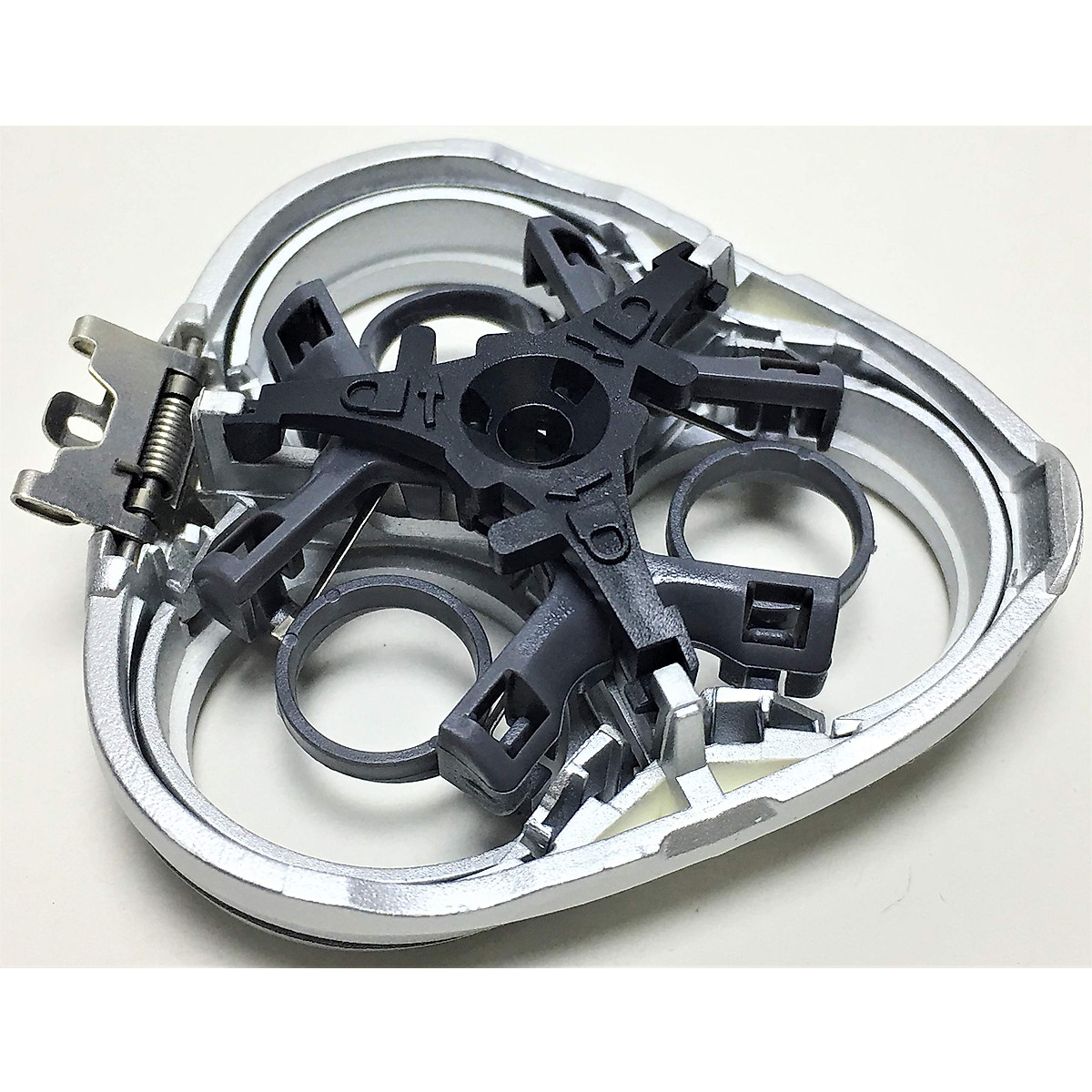 Shaver Razor Head Holder Cover & Frame Plate for Philips Norelco SmartTouch-XL HQ9100 HQ 9100XL 9100XLCC HQ9140 HQ 9140XL 9140XLCC HQ9150 HQ 9150XL 9150XLCC HQ9160 HQ 9160XL 9160XLCC Beard Silver