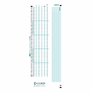 ScanRite - 882-E Scantron Compatible Testing Sheet (25 sheet pack)