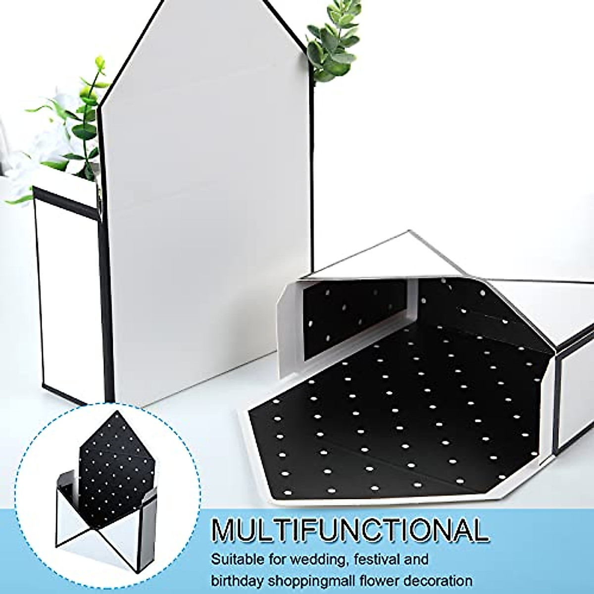 Tenare 5 Pieces Florist Bouquet Envelope Box Flower Envelope Paper Boxes Flower Paper Packaging Present Craft Paper boxes for Wedding Birthday Party Decoration Wrapping Supplies