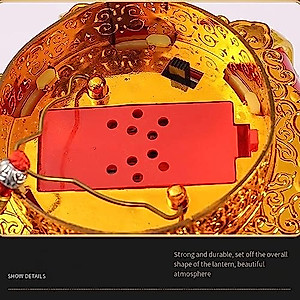 2pcs Lanterne Home Decoration Luminous Lantern Battery-Powered Children's Handheld Party Wedding Halloween Festival Chinese New Year Lantern Christmas Decor Accessories (2pcs Shot 5.1x6.7in)