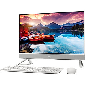 Dell Inspiron 27 7000 7710 All-in-One Business Desktop, 27" FHD Touchscreen, Intel Core i7-1255U, Windows 11 pro, 32GB RAM, 1TB SSD+1TB HDD, WiFi 6, HDMI, Webcam, GeForce MX550 2GB, White