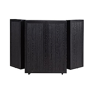 Home Source Jill Zarin Folding Wine Cabinet Black