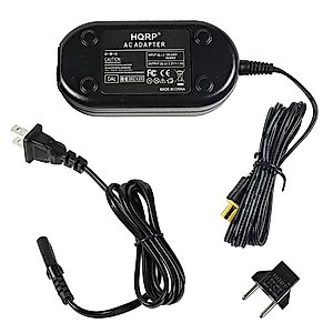 HQRP AC Adapter Charger Compatible with JVC AP-V30 AP-V30U GZ-HM300 GZ-MS230 GZ-MS230US GZ-MS230AUS GZ-MS230AU GZ-MS230BUS GZ-MS230RUS GZ-MS230U GZ-MS215 GZ-MS215BE Everio Camcorder