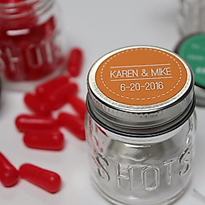 Mason Jar 2 Ounce Shot Glasses Set of 12 With Leak-Proof Lids - Great For Shots, Drinks, Favors, Candles And Crafts