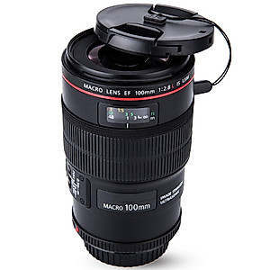 JJC 2-Pack 43mm Center Pinch Front Lens Cap Cover with Deluxe Lens Cap Keeper for Fuji Fujifilm XF 35mm f2, XF 23mm f2 for Canon RF 50mm f1.8 STM, EF-M 22mm f2 and Other Lenses with 43mm Filter Thread