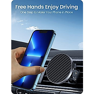 Mag-Safe Air Vent Car Mount Magnetic Car Phone Holder for Car Adjustable Air Vent Phone Car Mount,Car Phone Holder Compatible with iPhone14/13/12 Series & MagSafe case, Samsung Galaxy/Note Series, etc