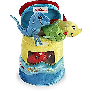 Aurora® Whimsical Dr. Seuss™ Dr. Seuss Fish Playset Stuffed Animal - Magical Storytelling - Literary Inspiration - Multicolor 8 Inches