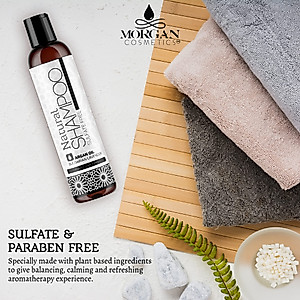 Morgan Cosmetics 8 Oz EWG Certified Sulfate Free Argan Oil Shampoo Lavender for Damaged Hair - Argan Shampoo Is Also Paraben Free and Synthetic Fragrance Free (Made in USA)