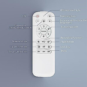 VACILL 52 inch Wood Ceiling Fans with Lights and Remote 120V,DC Motor,Indoor Outdoor Noiseless Reversible Ceiling Fan,6 Speed Levels,LED Dimmable,Color Natural