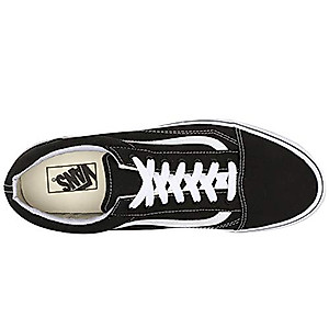 Vans Men's Old Skool Sneaker, Canvas - Black/True White, Size 10
