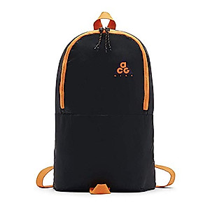 Nike ACG Packable Backpack (Regular, Black/Bright Mandarin)