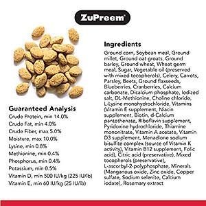 ZuPreem Natural Bird Food Pellets for Large Birds, 3 lb - Everyday Feeding Made in USA, Essential Vitamins, Minerals, Amino Acids for Amazons, Macaws, Cockatoos