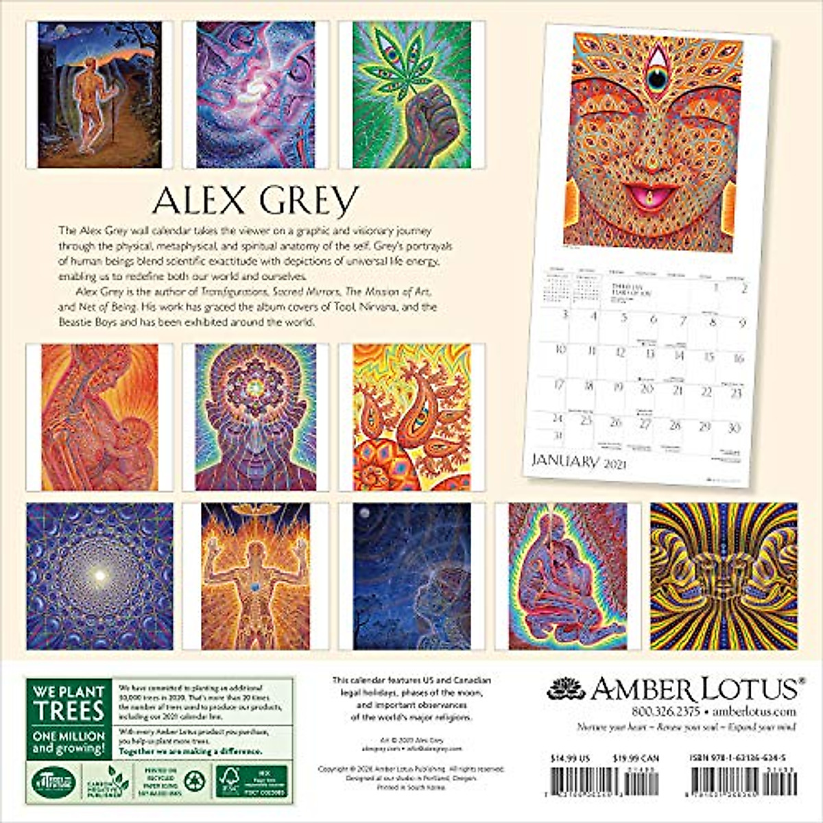 Alex Grey 2021 Calendar