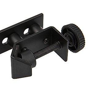 1Pcs Yootones Drum Microphone Shockproof Clip Rim Mount Holder Metal Universal Mic Set Clamp Adjustable (Black)