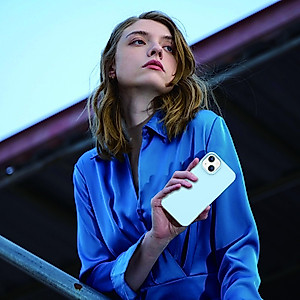 GUAGUA Compatible with iPhone 13 Case 6.1 Inch Liquid Silicone Soft Gel Rubber Slim Thin Microfiber Lining Cushion Texture Cover Shockproof Protective Phone Case for iPhone 13, Light Blue