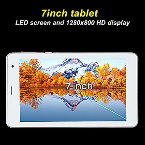 Heayzoki 7 Inch HD Tablet for Kids Adults,Dual Band WiFi Tablet,8 Core 2G 32G RAM,Supports up to 128G Storage,TF Card,with 3500 mAh Large Capacity Battery((Blue US Plug))