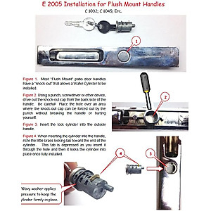 Prime-Line E 2005 1 In. Wafer Type Sliding Diecast Door Cylinder Lock (Single Pack)