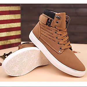 Men's High Top Vintage Sneaker,Mitiy Lace-Up Ankle Boots Shoes Casual High Top Shoes