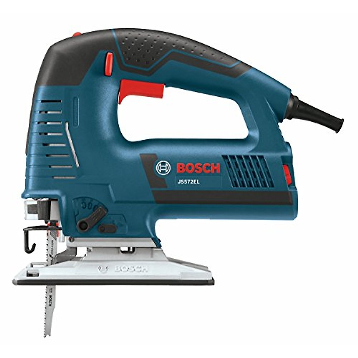 BOSCH Power Tools Jigsaw Kit - JS572EK - 7.2 Amp Corded Variable Speed Top-Handle Jig Saw Kit with Assorted Blades and Carrying Case