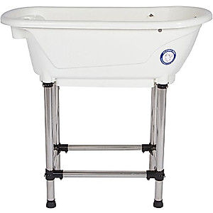 Flying Pig™ Pet Dog Cat Portable Bath Tub (White, 37.5"x19.5"x35.5")