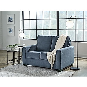 Signature Design by Ashley Rannis Sofa Sleeper Sofabed, 54"W x 40"D x 39"H, Blue