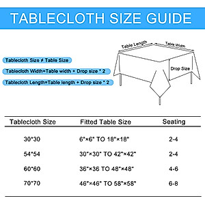 Hiasan Faux Linen Square Tablecloth - Wrinkle and Stain Resistant Washable Table Cloth for Kitchen Dining Room Holiday Table Cover for Party Dinner, Beige, 30 x 30 Inch