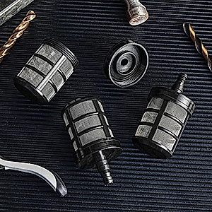 Tondiamo 4 Pieces Household Hose Filters Water Pump Sediment Filter 50 Mesh Stainless Steel Hose Water Filter Garden Hose Strainer for Sprayers, Car Washers, Oil Pumps and Industrial Equipment