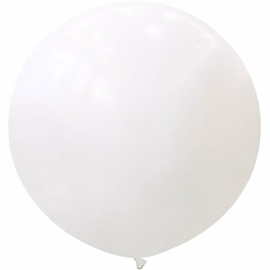 Neo LOONS 36 Inch Giant Latex Balloons, Standard White Round Balloons for Birthdays Weddings Receptions Festival Party Decoration, Pack of 5 Pcs