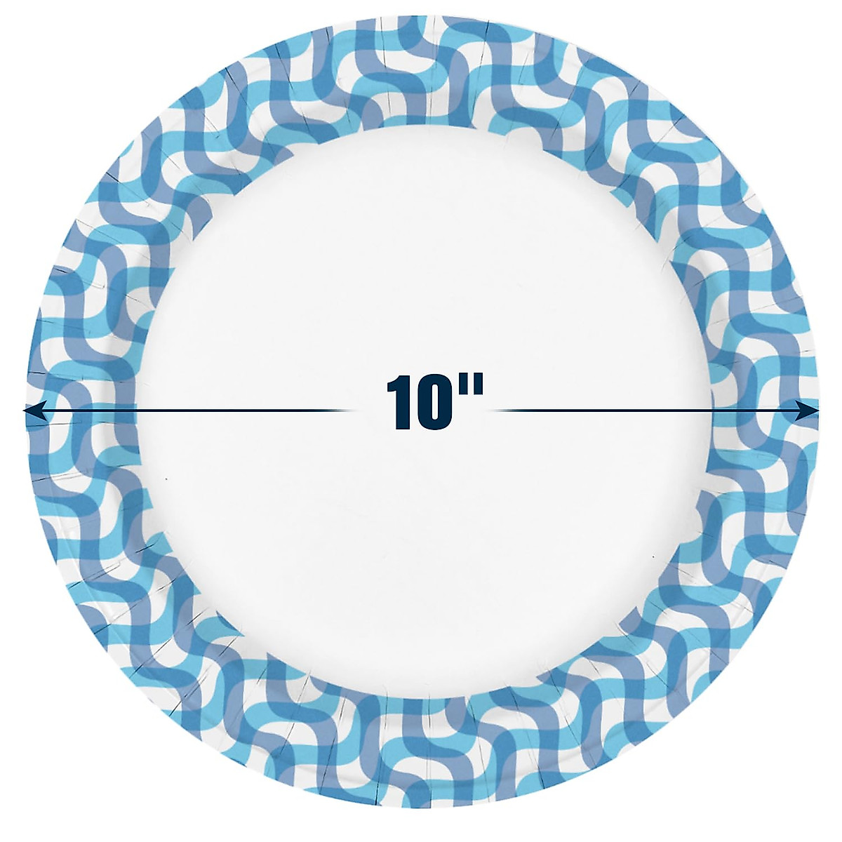 Ginkgo Paper Plates 10 inch Bulk 300 Count Thickened Disposable Christmas Plates Large Heavy Duty Dinner Paper Plates for Holiday, Party, Picnic and Everyday Use