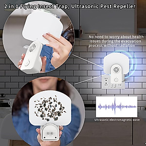 Flyxiregg Indoor Plug-in Fly Trap Refill Pack of Glue Cards for Insect Catcher, Indoor Fly Trap, Fruit Fly Traps for Indoors, Bug Killer, Mosquito Killer (Pack of 10)