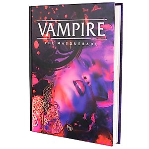 Modiphius Entertainment Vampire: The Masquerade 5th Ed. RPG for Adults, Family and Kids 13 Years Old and Up (Hardback, Full Color RPG)