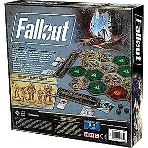 Fallout The Board Game (Base) | Strategy | Apocalyptic Adventure Game for Adults and Teens | Ages 14 and up | 1 to 4 Players | Average Playtime 2-3 Hours | Made by Fantasy Flight Games