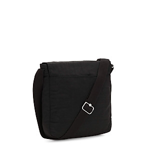 Kipling womens Women's Colby Shoulder Bag, Flap Closure, Adjustable Strap, Zip Compartment, Nylon Crossbody Bag, Black Tonal, 10.5 L x 11 H 2.75 D US