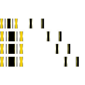 White Water Archery Laminated Yellow Traditional 12 Crest Arrow Wraps 15 pk Choose Length Width (8, 1.12)